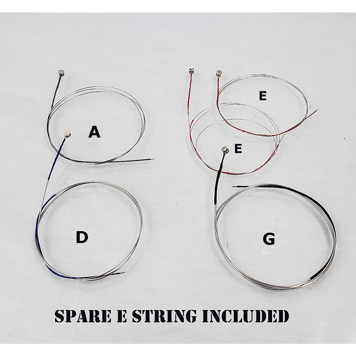 Top Race 4/4 & 3/4 Violin Strings Replacement - Bronze Violin Strings Full Set (G-D-A-E) - Violin String w/Ball Ends - Long-Lasting Silver-Wound Steel Strings - Warm Tone, Flexible - For All Levels