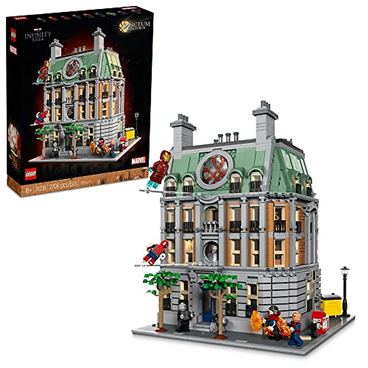 LEGO Marvel Sanctum Sanctorum 76218, 3-Story Modular Building Set, Avengers Movie Collectible, 9 Minifigures Including Doctor Strange, Wong, Spider-Man, Iron Man and The Scarlet Witch