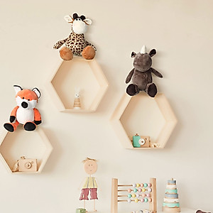 12 Pieces Safari Stuffed Animals Cute 9.9 Inch Plush Jungle Animal Toys Set Includes Tiger Lion Elephant Monkey Shar Pei Giraffe Stuffed Animals Bulk for Zoo Animal Theme Party