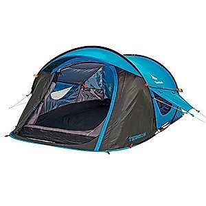 Quechua Waterproof Pop Up Camping Tent 2 Seconds Easy AIR II, 2 Man