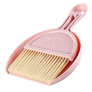 Broom with Dustpan Combo Set Mini Desktop Sweeping Cleaning Brush Small Cleaning Brush and Dustpan Set Broom Set Dust Pan and Broom Set Dust Broom Cleaning Tools Apartment Home Essentials