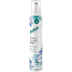 Batiste Waterless Cleansing Foam Cleanse + Shine with Coconut Milk, 3.6 OZ