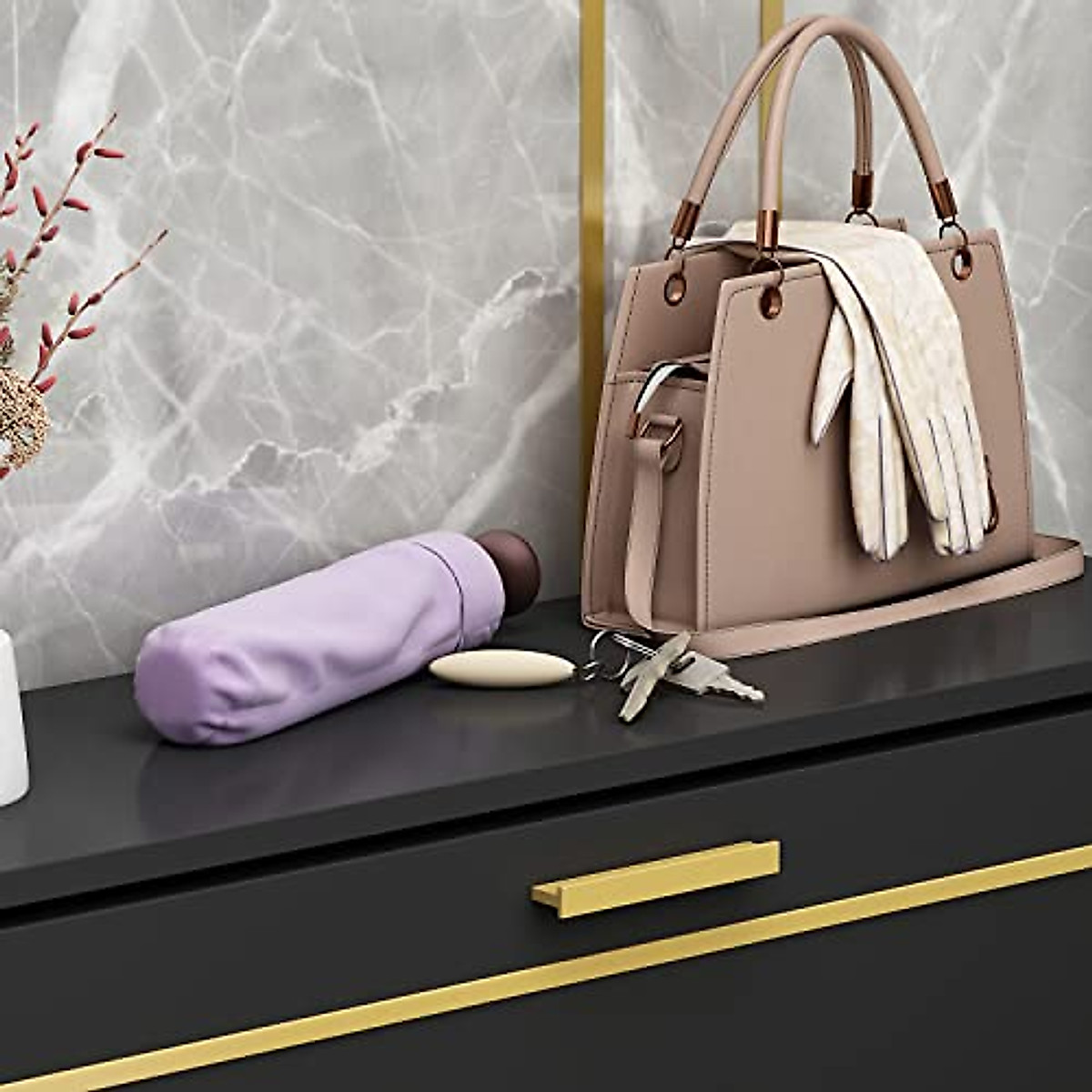 FUFU&GAGA Shoe Cabinet with 3 Flip Drawers & 1 Storage Cabinet, Modern Shoe Storage Cabinet for Entryway, Freestanding Shoe Rack Storage Organizer (Black, 47.2”W x 9.5”D x 47.2”H)