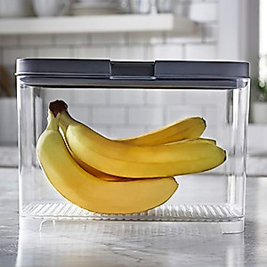 Rubbermaid FreshWorks Countertop Food Storage Produce Saver, Banana, Single, Clear/Grey
