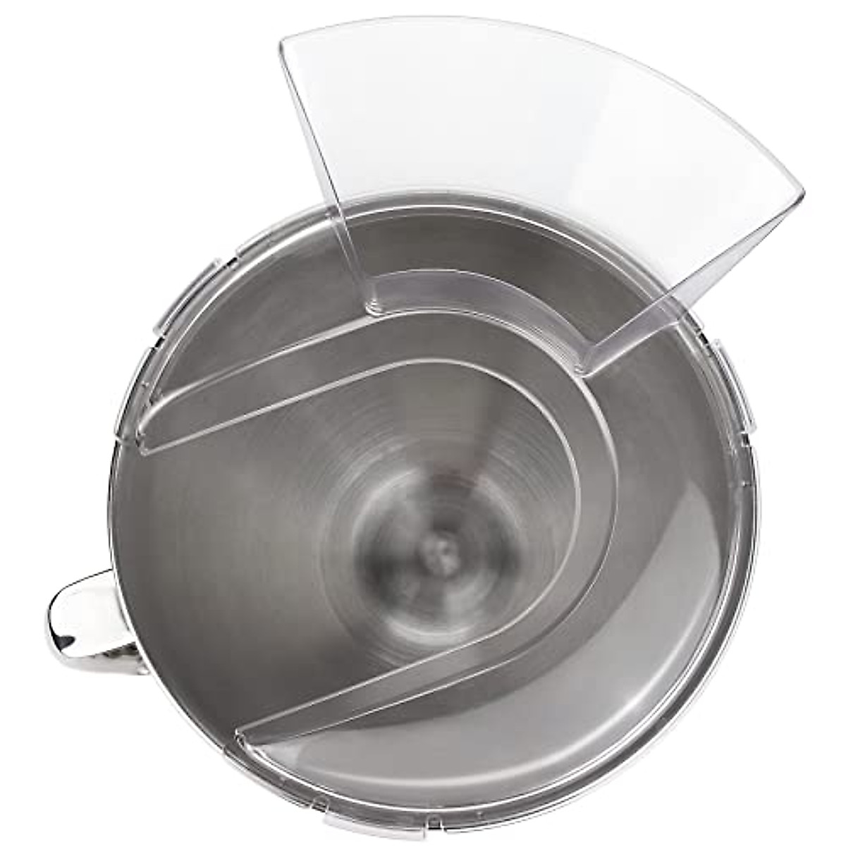 FIRJOY Pouring Shield for KitchenAid 4.5 and 5 Quart Stainless Steel Bowls ONLY - Secure Fit Splash Guard Accessory for KitchenAid Tilt-Head Stand Mixers (Clear)