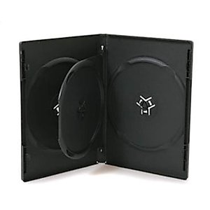MEDIARANGE BOX15 CD/DVD Video Box 3 Disc Slots Set of 50