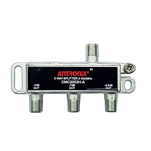 Antronix CMC2003H-A 3-Way Horizontal Splitter -3.5dB -7dB 5-1002 MHz High Performance for Coax Cable TV & Internet