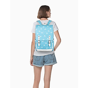 Leaper Bunny Backpack Laptop Backpack Rabbit Bag School Bag Satchel Purple L