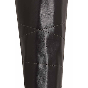 Cekalue Men's Death Wolf Costume Cat in Boots Cosplay Pants Cape Wrist Guard Leg Cover Black Hooded Cloak Halloween