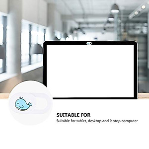 OSALADI Echo Camera Cover Computer Camera Cover Slide 3pcs Webcam Cover Slide Whale Design Plastic Web Camera Cover for Laptop PC Pad Phone Camera Cover Computer Camera Cover Slide Show Echo Show
