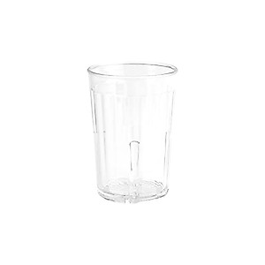 G.E.T. 8805-1-CL-EC Heavy-Duty Shatterproof Plastic Faceted Tumblers, 5 Ounce, Clear (Set of 4)
