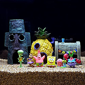 NC Spongebob Aquarium Decorations Set 12PCS