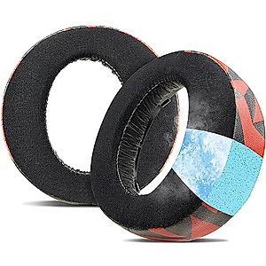 SOULWIT Cooling Gel Earpads Replacement for Sony Playstation 5 Pulse PS5 3D Wireless Headset, Ear Pads Cushions with Noise Isolation Foam - Red Storm