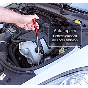 VViViD Stainless Steel Flexible 2 Feet Magnetic Pick-Up Claw Grabber Tool W/LED Light