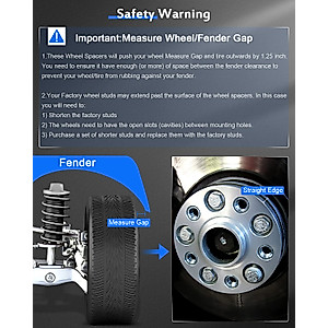 ECCPP 4X 5x135 Wheel Spacers 5 Lug 1.5" 5x135mm to 5x135mm for Ford Expedition for Ford F150 for Navigator Wheel Spacer with 14x2 Studs