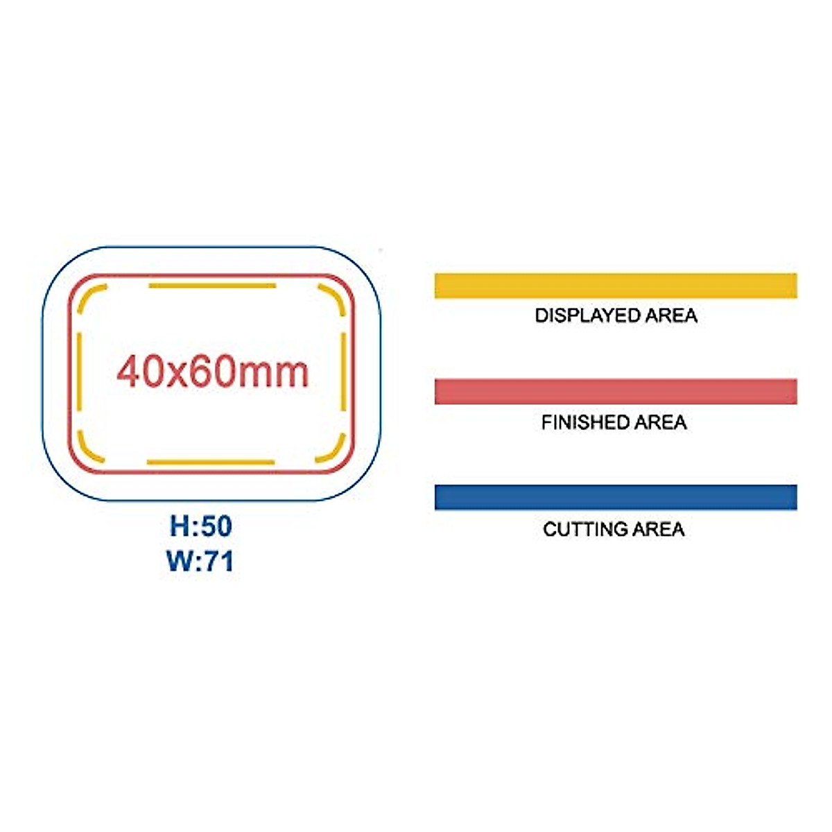 ChiButtons (KIT) Rectangle 40x60mm Pro Badge Machine Button Maker-B400 + Mould + 100 Parts + Silver Stand Cutter Metric System (Pink)