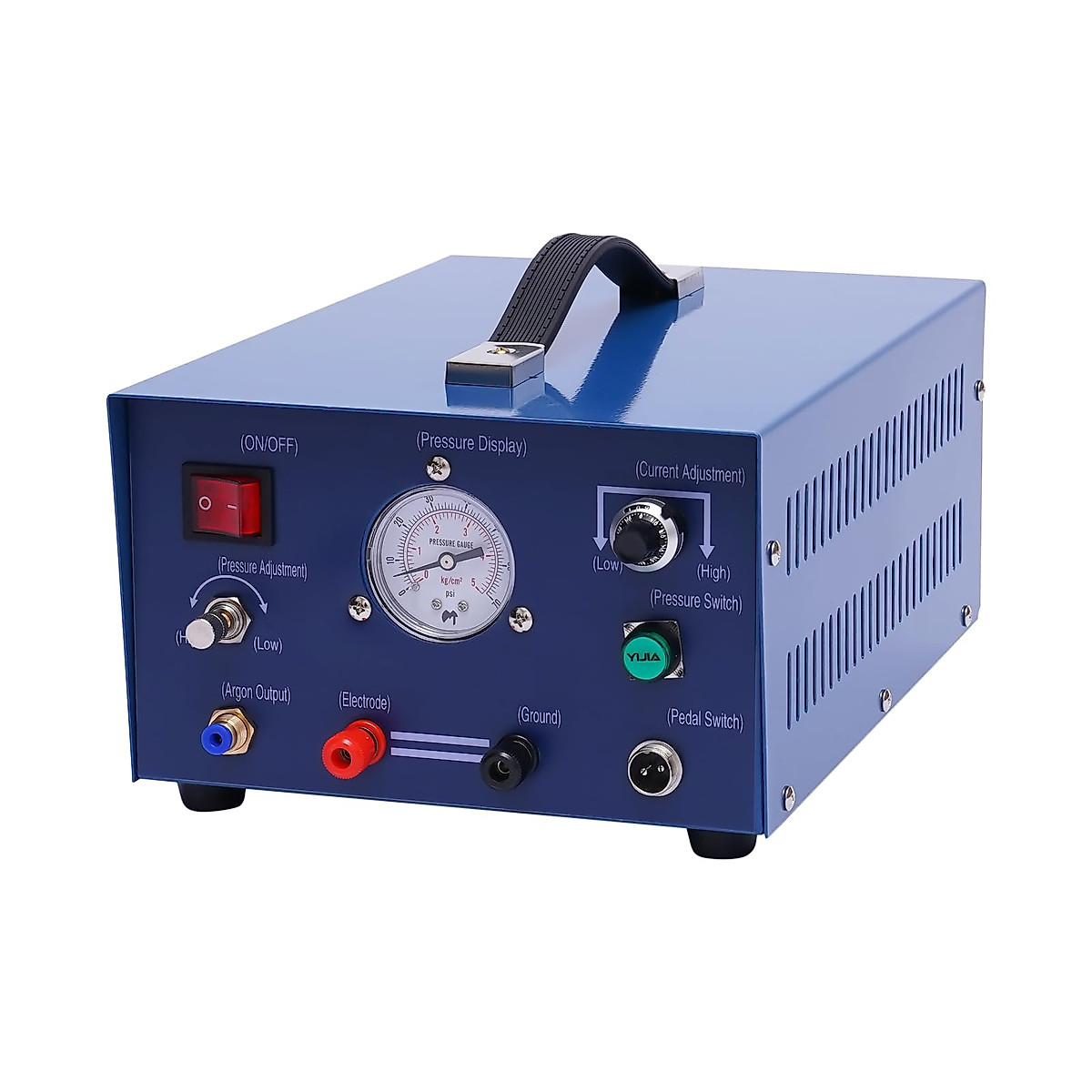 High Power Argon Pulse Spot Welder 80A 800W Adjustable Pulse Argon Spot Welder Welding Jewelry Gold Silver Platinum Palladium Necklace Bracelet Jewelry Welding Machine