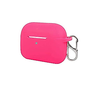 Felony Case – Soft Silicone AirPods Pro Case - Neon Pink | Shockproof, 360° Protective Apple Airpods Case Cover with Keychain | Wireless Charging Compatible with Front LED Visible