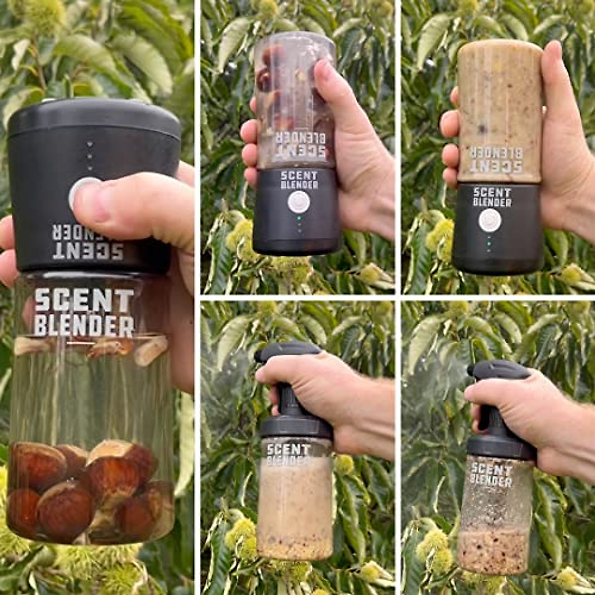 Scent Blender - Deer Hunting Accessories, Hunting & Trapping Cover Spray - Portable Blender & Spray - Create Your Own Cover Scents