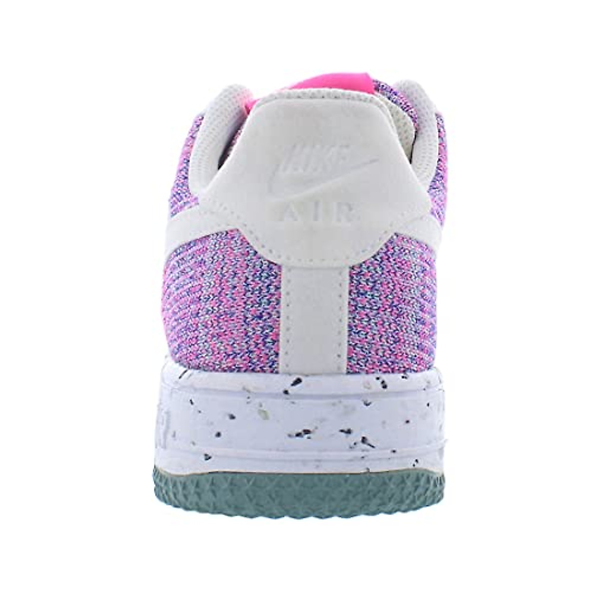 Nike Women's Air Force 1 Crater Low Flyknit Shoes, Fuchsia Glow/Pink Blast/Green, 6.5