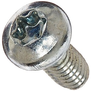 Small Parts M36D7500T Steel Thread Rolling Screw for Metal, Zinc Plated, Pan Head, Star Drive, Metric, M3-0.5 Thread Size, 6 mm Length (Pack of 100)
