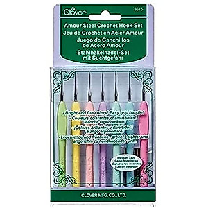 Clover Amour Steel Crochet Hook Set