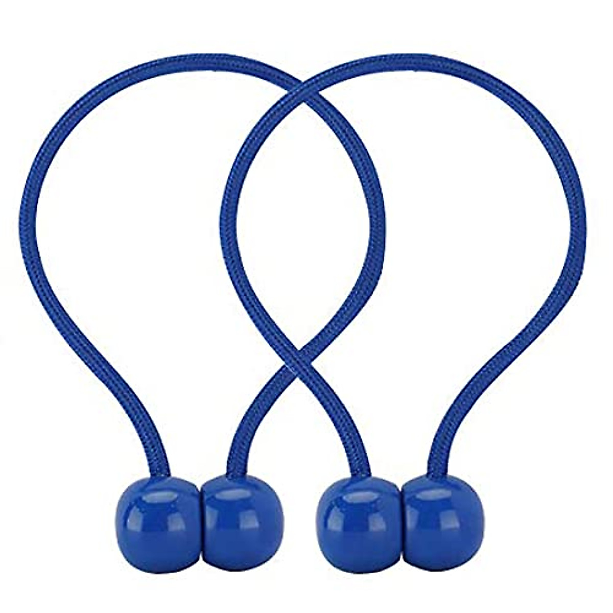 DIFFLIFE 2 Pack Magnetic Curtain Tiebacks, Decorative Window Curtain Buckle Clips Convenient Drapery Tiebacks for Office/Home (Royal Blue) (DAFENG)