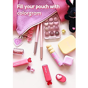 COLORGRAM Pin Point Eyeshadow Palette 02 Pink+Mauve= | Eyeshadow Palette for Daily makeup, Ultra-Blendable, Matte, Glitter, Shimmer Shades