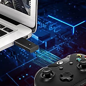 FOOAO Wireless Adapter for Xbox Controller Works with PC Windows 10/8.1/7 Compatible with Xbox One Xbox Series X Xbox One X S Controller Elite Series