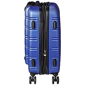 Rockland Melbourne Hardside Expandable Spinner Wheel Luggage, Blue, Carry-On 20-Inch