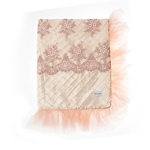 Crib Bedding Set Remember My Love by Glenna Jean | Baby Girl Nursery + Hand Crafted with Premium Quality Fabrics | Includes Quilt, Sheet & Bed Skirt with Pink & Ivory Accents