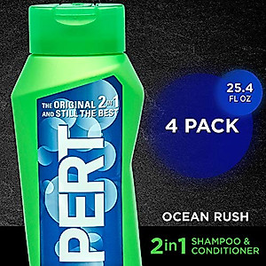 PERT 2-in-1 Ocean Rush Shampoo and Conditioner 25.4oz (4 PACK)