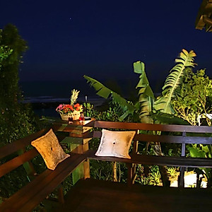 Barryca Rechargeable Cordless Table Lamp, Small Portable LED Battery Operated Light, IP54 Outdoor Waterproof, for Home Restaurant Dinning Bar Patio Kitchen Party (2Pack Black)