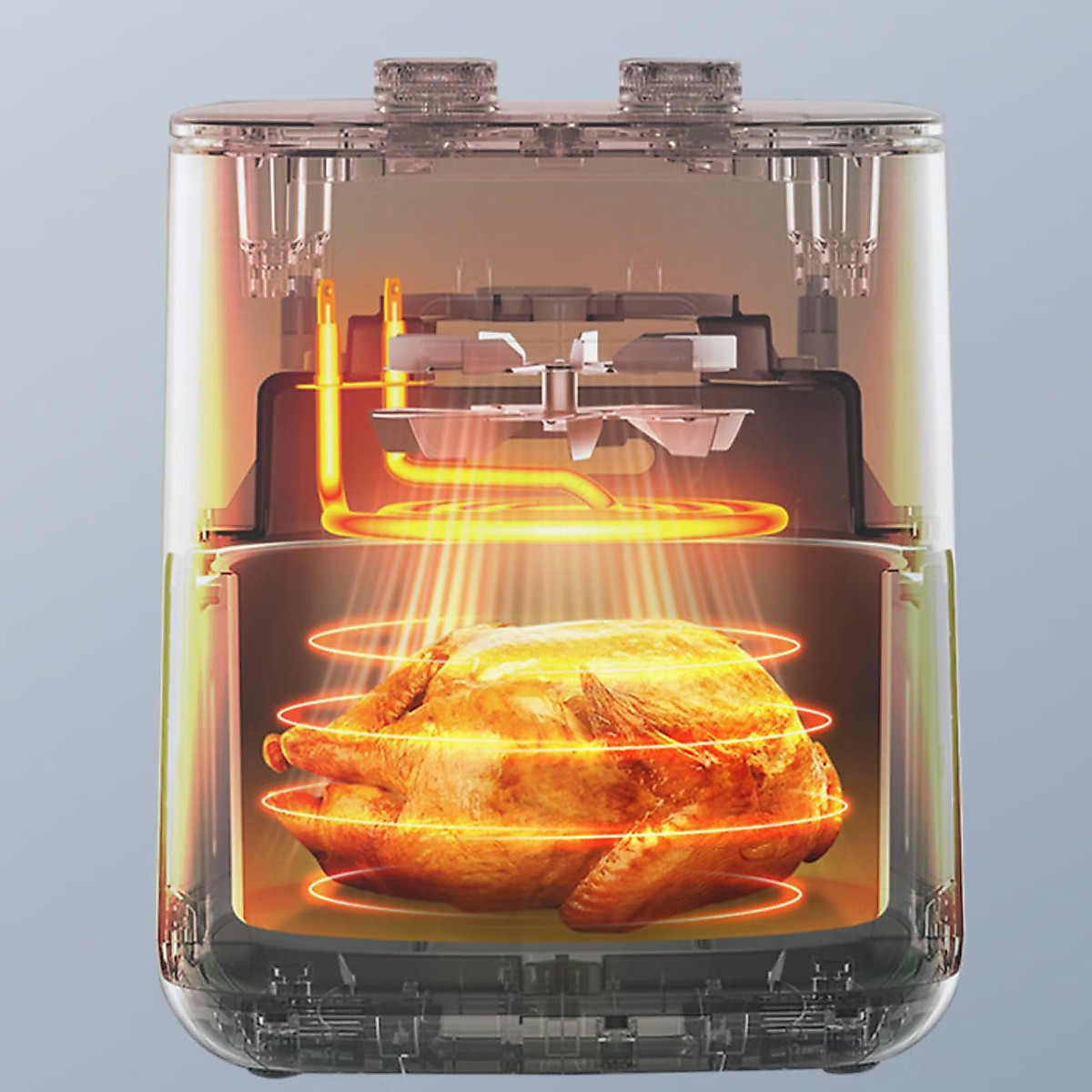 MORE TASTE Mini Air Fryer 2.7QT/3L Small Size Compact for 1-2 People Vortex Air Fry, Broil, Bake, Roasts, Reheats, Dehydrates for Quick Easy Meals, 1500W(Small, White)