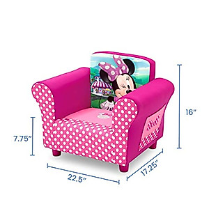 Delta Children Upholstered Chair, Disney Minnie Mouse