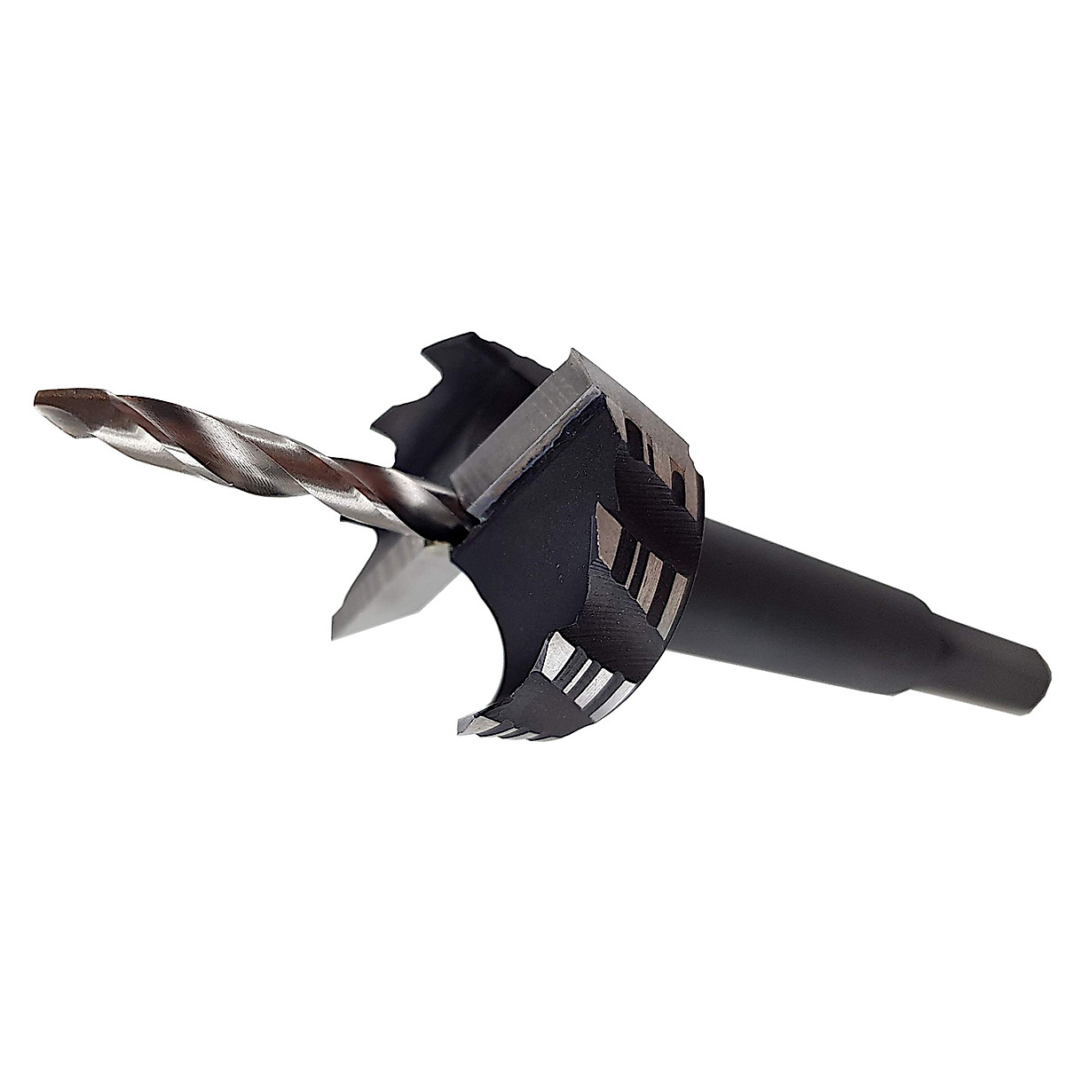 FAMAG Bormax Prima Carbide Forstner Drill Bit Set Diameter 15-50 mm and 250 mm Extension in Wooden Box 9-Piece Set