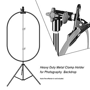 EMART 8.5FT Light Stand Kit with 5/8" Reflector Holder,Heavy Duty Metal Clamp Holder Light Stand Bracket with Umbrella Hole,Reflector Stand and Clamp Reflectors Holder for Photography Video Studio