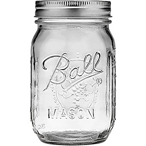 Ball Regular Mouth Pint 16-oz Mason Jar with Lids and Bands (Pack of 24)