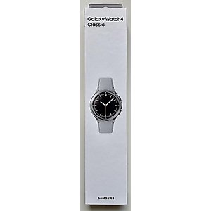Samsung Electronics Galaxy Watch 4 Classic R890 46mm Smartwatch GPS WiFi (International Model) (Silver)