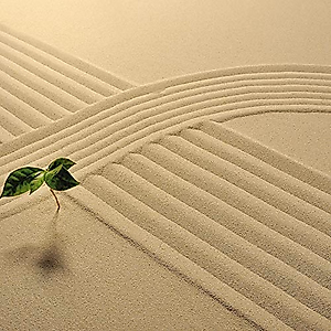 Zen Sandbox Rake 4-Pieces Kit Micro Landscape Decoration Sand Table Bamboo Rake Smoothing Hand Tools Combo Landscape Sand Rakes Feng Shui Gardening Supplies for Home Office