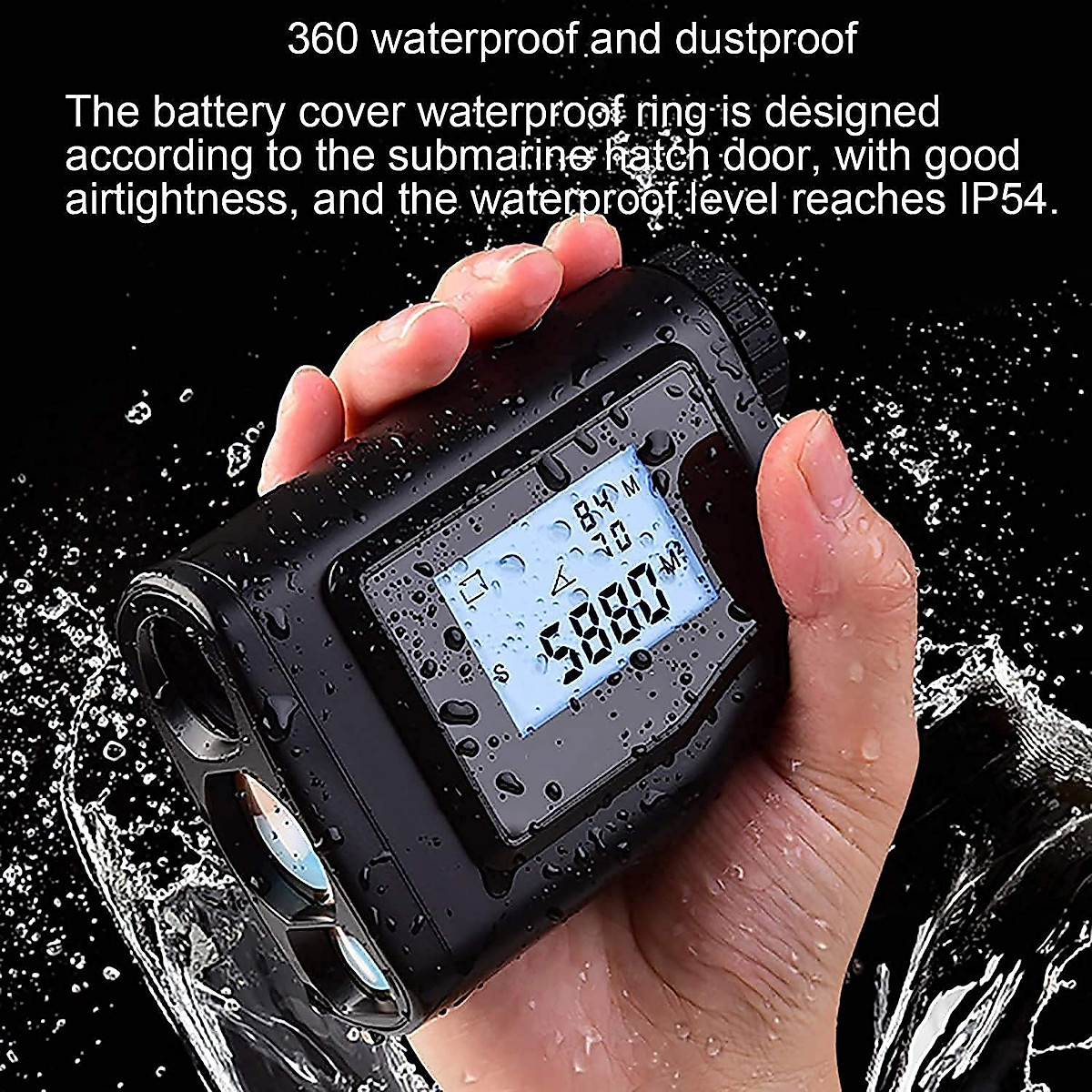 FIDDAA Golf Rangefinder,6X Hunting Laser Rangefinder,LCD Screen Display,