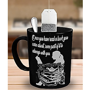 Book Lover Mug (Black) Once You Have Read A Book..., With Image Bookworm Gift, Novelty Gifts, Ceramic Coffee Cup By Vitazi Kitchenware (11 Ounces)