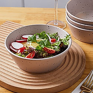 Stone Lain Jade Stoneware Dinnerware 16-Piece Service for 4, Taupe