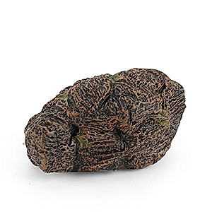 Warmtree Artificial Tree Stump Mini Garden Figurines Stumps Ornaments Miniature Stone Rock Statue for Micro Train Landscape Railway Sand Table, Pack of 7