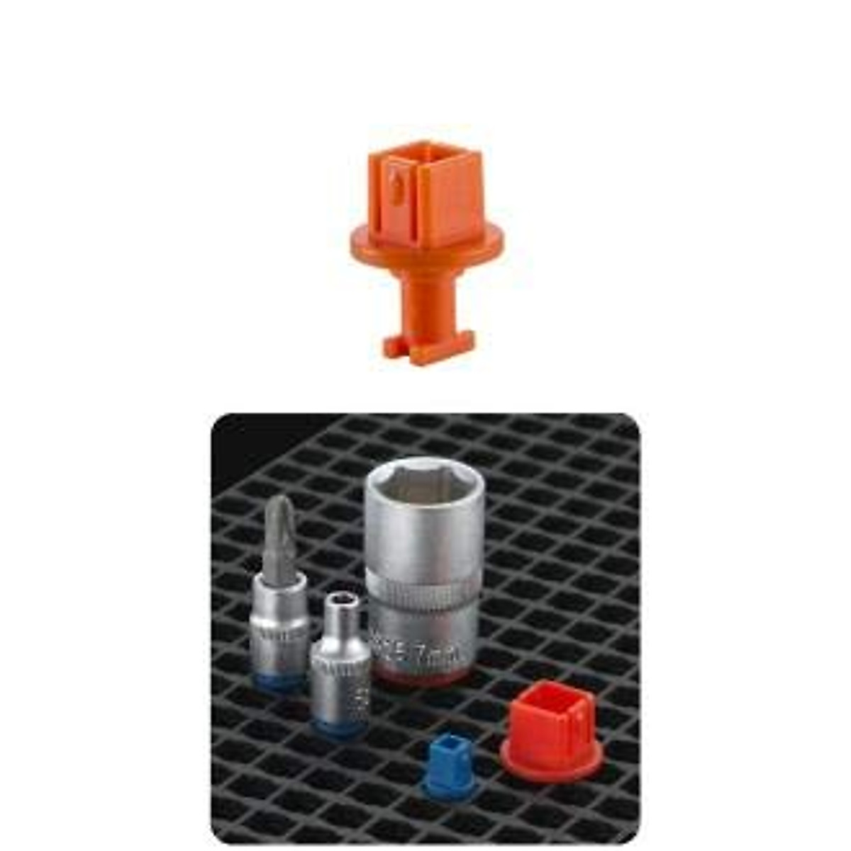 3/8" Socket Holders (50 pcs) - Accessories for ORGANIZER GENIE Pegboards to Organize Tools