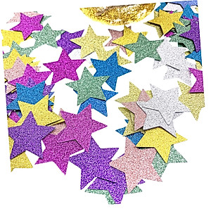 jojofuny 200pcs Decor Party Paper Scrap Tabletop Star Sprinkles Engagement Bridal Painting Confetti Paper Scrap. Diy Paper Scrap Party Supplies Dining Table Scatter Baby Mini