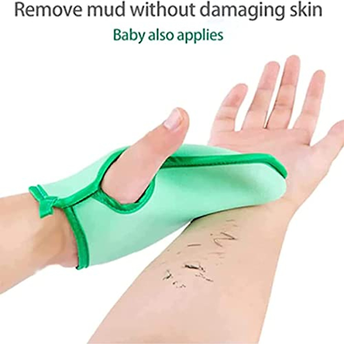 AAOCLO Upgraded Exfoliating Glove, Sponge Bath Wipe Gloves, Painless Back Scrub, Bath Towel, Mud Scrub Towel, Bath Artifact