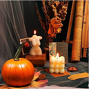 Bubble Candle Soy Wax Scented Candle Hand Poured Scented Candle and Female Body Shaped Candle Set2 Pieces Handmade Candle Decorative Candle for Bedroom Bathroom Wedding Use or Gifting