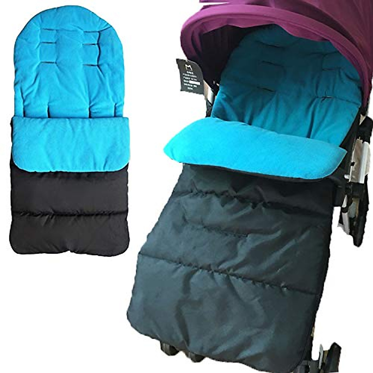 Baby Bunting Bag Universal 3-in-1 Stroller Windproof Thick Warm Sleeping Bag Toddler Footmuff for Car Seat Stroller