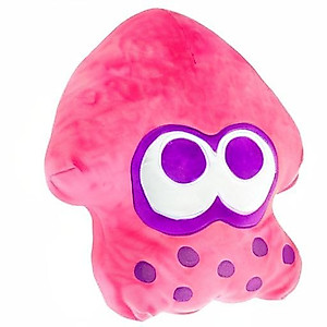 Club Mocchi-Mocchi- Nintendo Splatoon 3 Plush — Neon Pink Inkling Squid Plushie — Collectible Squishy — 15 Inch